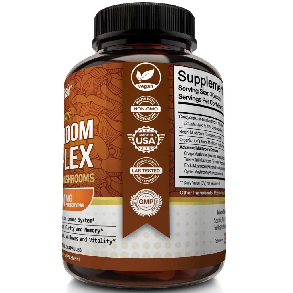 10 Blend Mushroom Complex - NutriFlair Premium Supplements